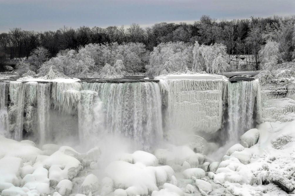 Impactantes Imágenes De Las Cataratas Del Niágara Semicongeladas Por La